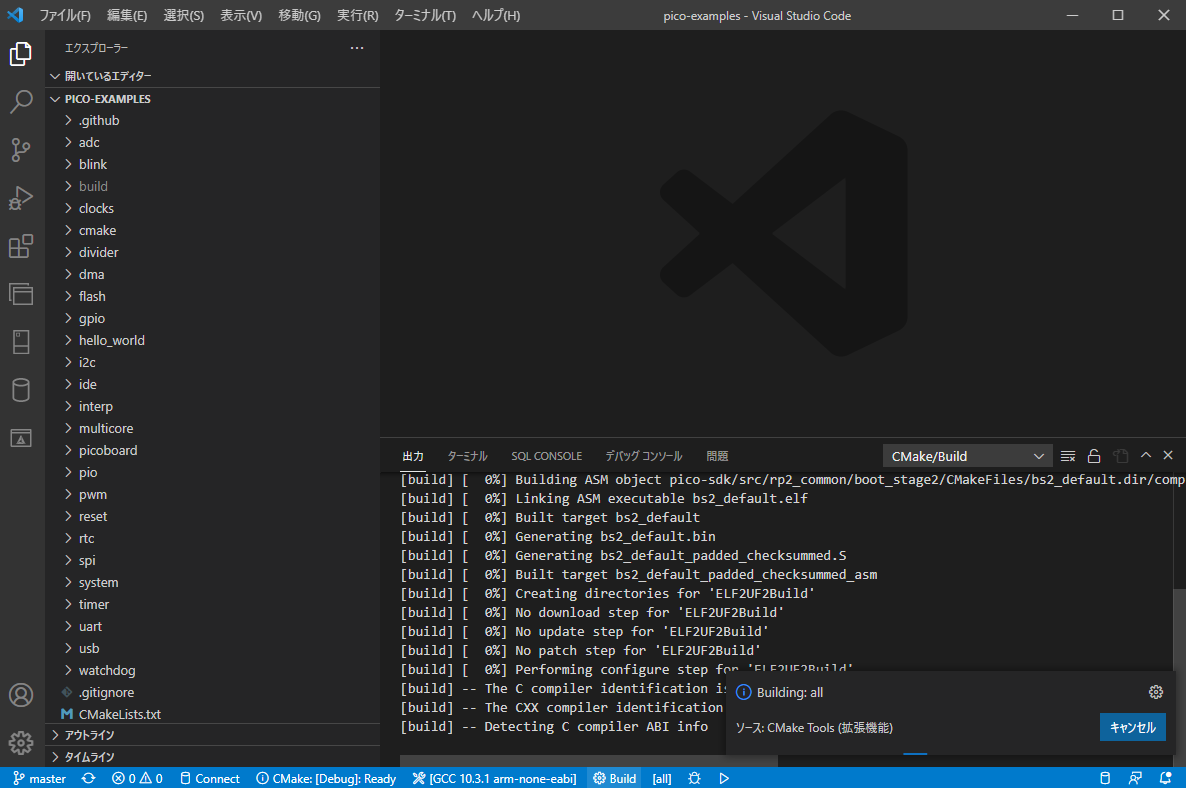 Raspberry Pi Pico 環境設定 Windows10 Visual Studio Codeによるビルド | TSUNEラボ 実験記録