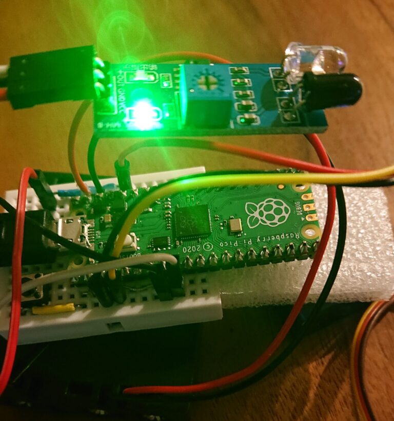 Raspberry Pi Picoで赤外線センサーを使ってみる | TSUNEラボ 実験記録
